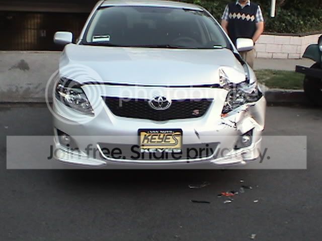 Photos of crashed 2009 Corolla S | VW Vortex - Volkswagen Forum