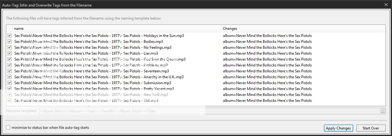 Adding Track Number to Filename