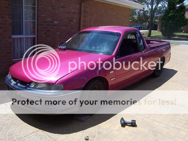 CHEETR - Candy Apple Pink ute, Tan leather custom interior,20z, white ...