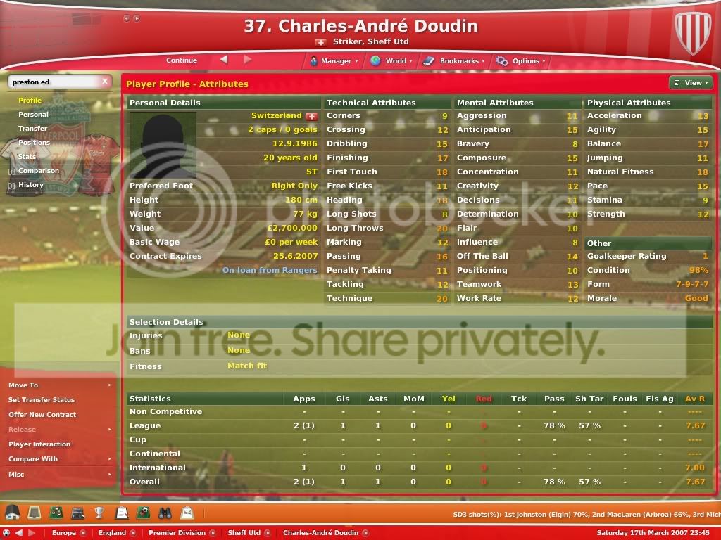 Charles Andre Doudin - Football Manager 2007 Forum - Neoseeker Forums