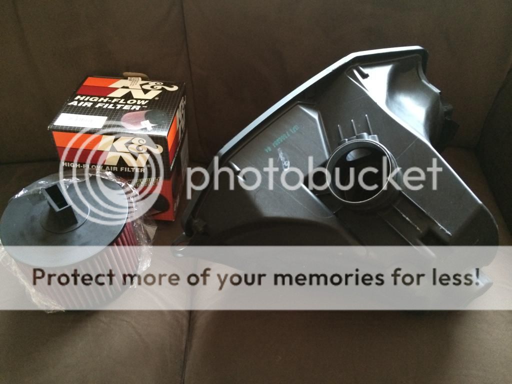 N52 Euro Air Box with OEM and K&N Filters
